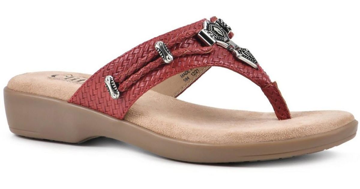 Rialto Bailee Woven Thong Wedge Sandals In Pink Lyst