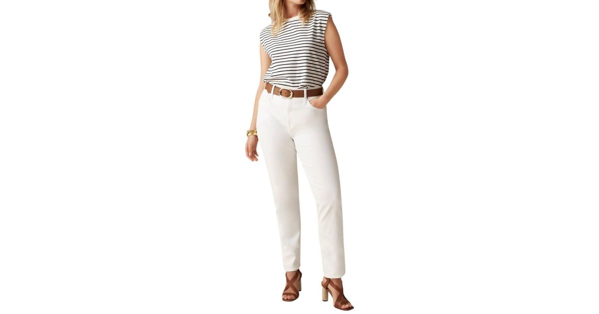 J.Crew Classic Straight Jean in White | Lyst