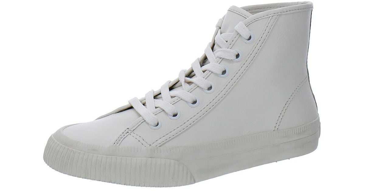 RE/DONE 90S High Top Leather Lace-Up Casual And Fashion Sneakers in ...