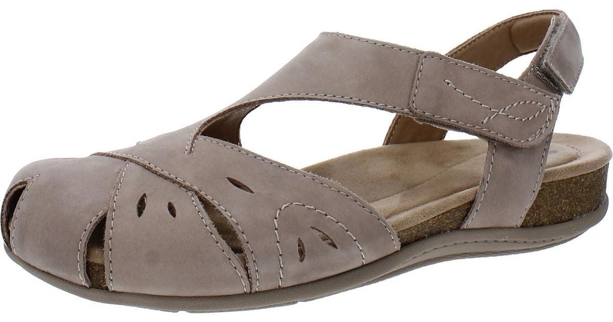 Earth Origins Birdine Laceless Leather Slingback Sandals in Natural | Lyst
