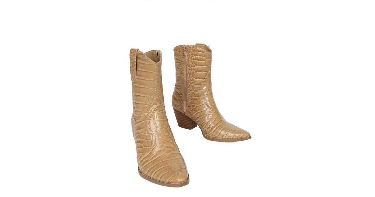 Matisse Bambi Western Boots in White | Lyst