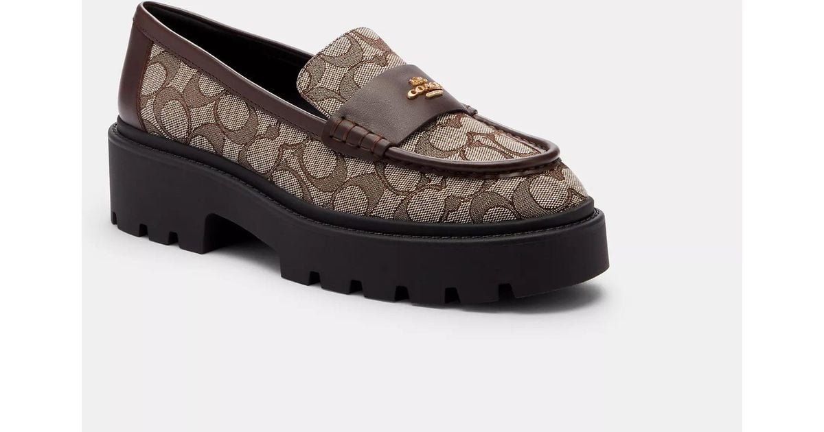 COACH Lucy Loafer in Brown | Lyst