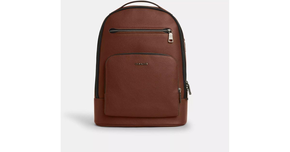 COACH Ethan Backpack in Brown | Lyst