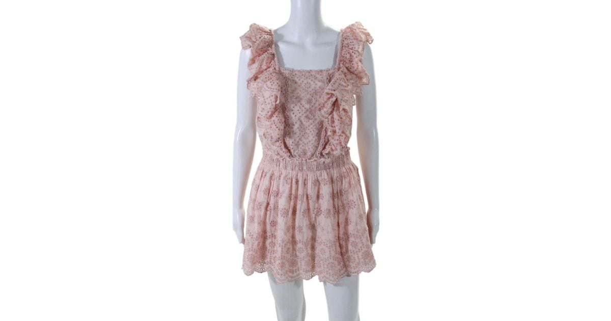 LoveShackFancy Love Shack Fancy Cotton Floral Print Embroidered Mini ...