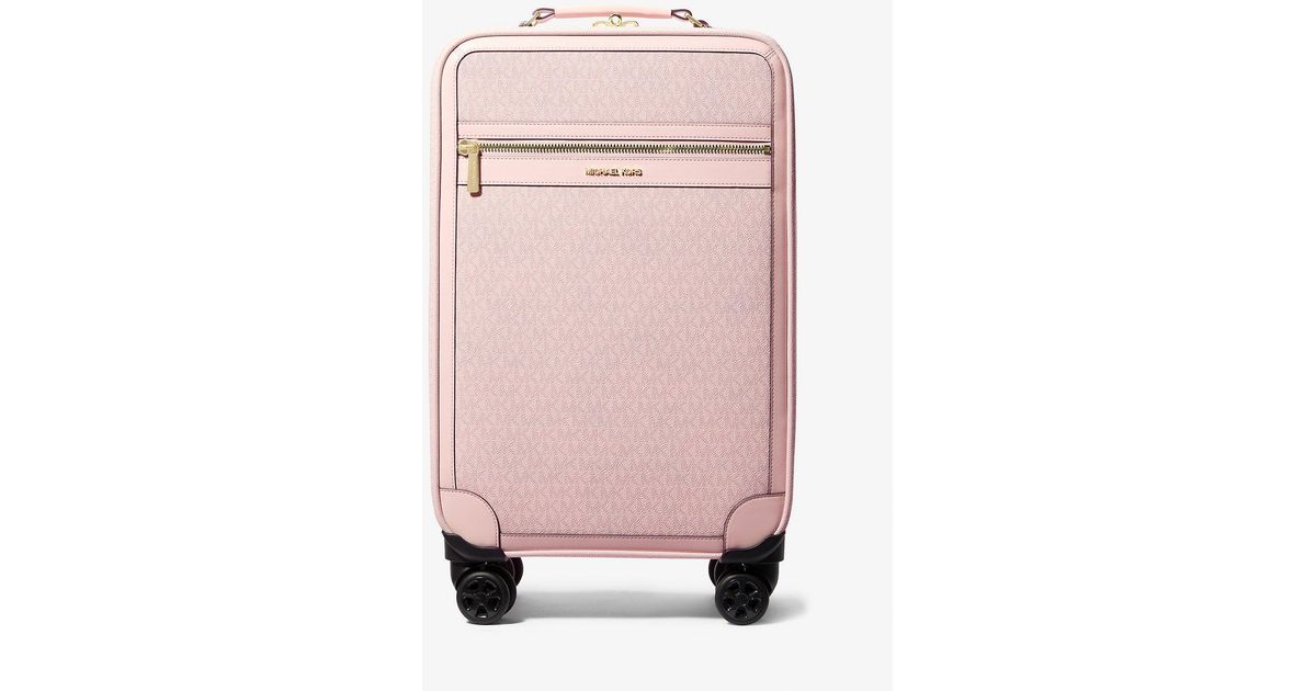 Michael Kors Outlet Jet Set Travel Small Signature Logo Suitcase in ...