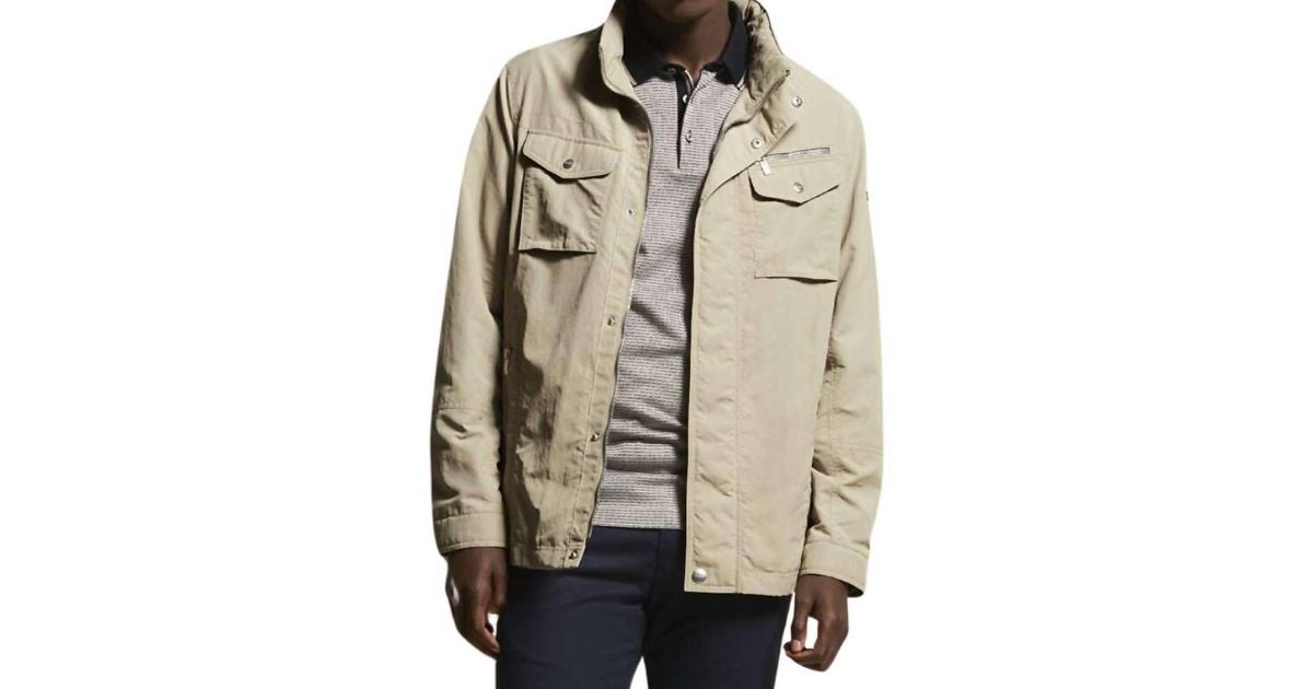 Bugatti Stowable Hood Bomber Jacket in Natural for Men | Lyst