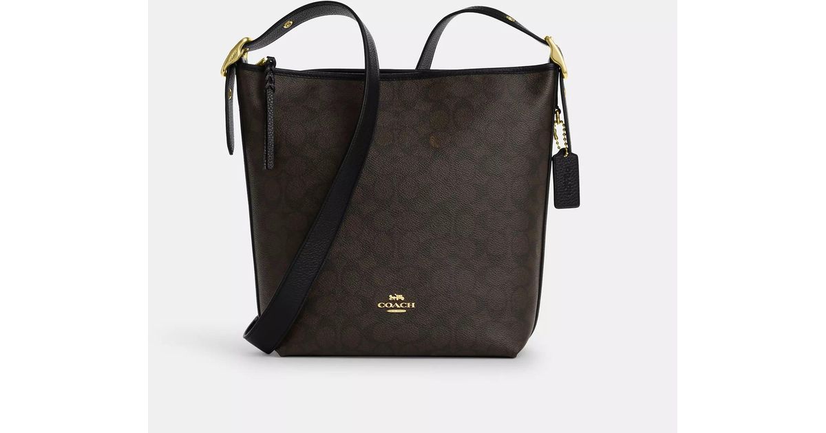 COACH Val Duffle Bag in Black | Lyst