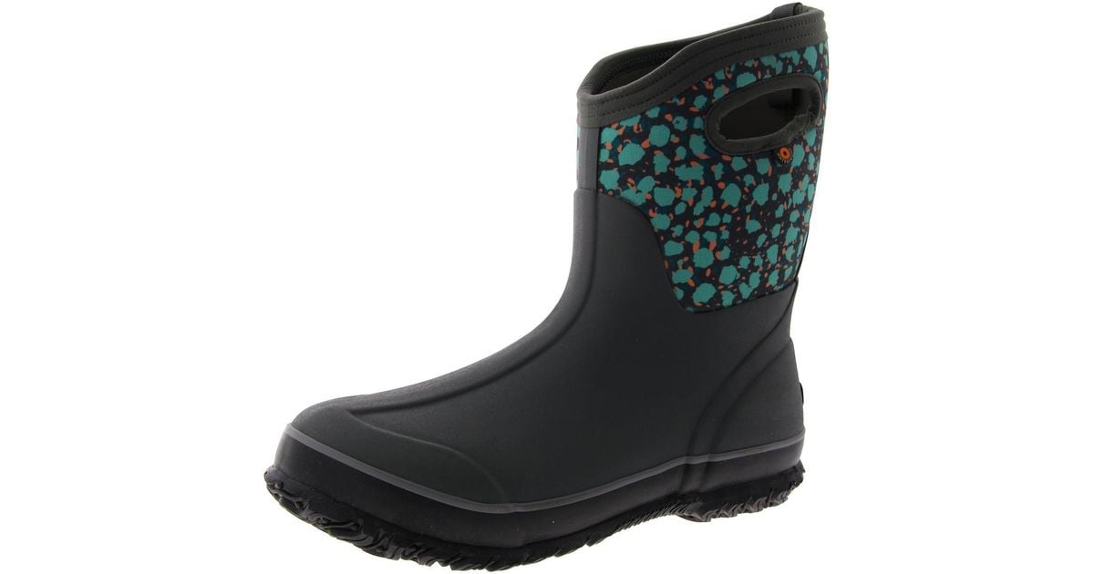 Bogs Classic Mid Insulated Waterproof Rain Boots in Black for Men | Lyst