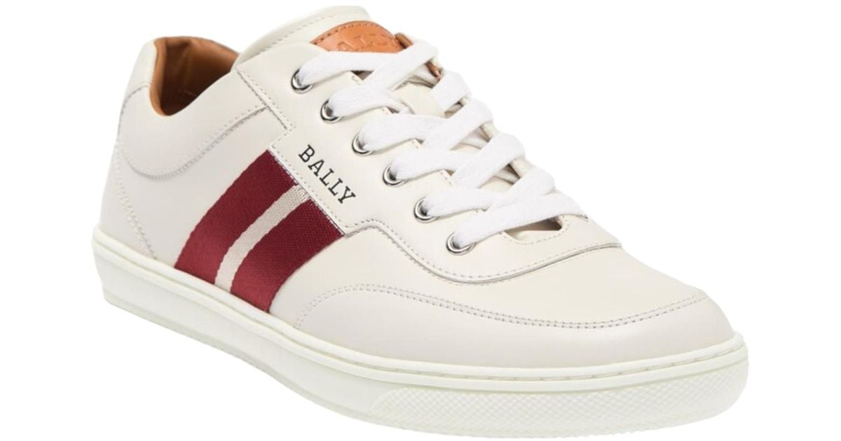 Bally Oriano 6240315 Leather Sneaker in White for Men | Lyst