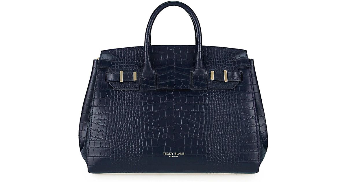 Teddy Blake Gigi Croco 13" in Blue | Lyst