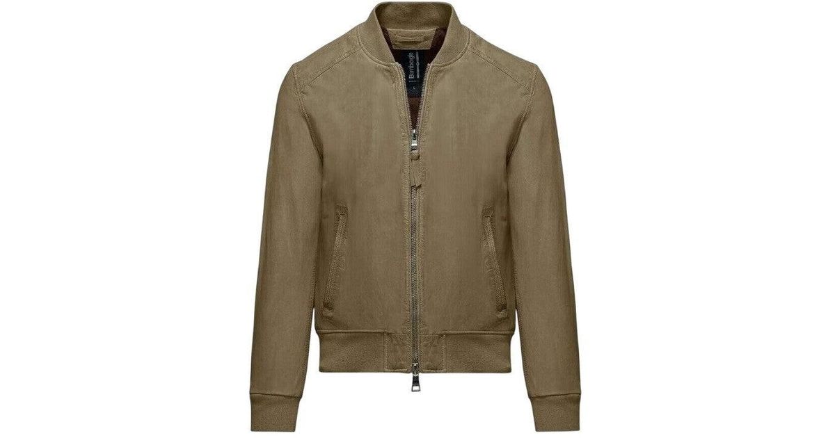 Bomboogie Vegetable Tanned Nappa Bomber Jacket in Green for Men | Lyst