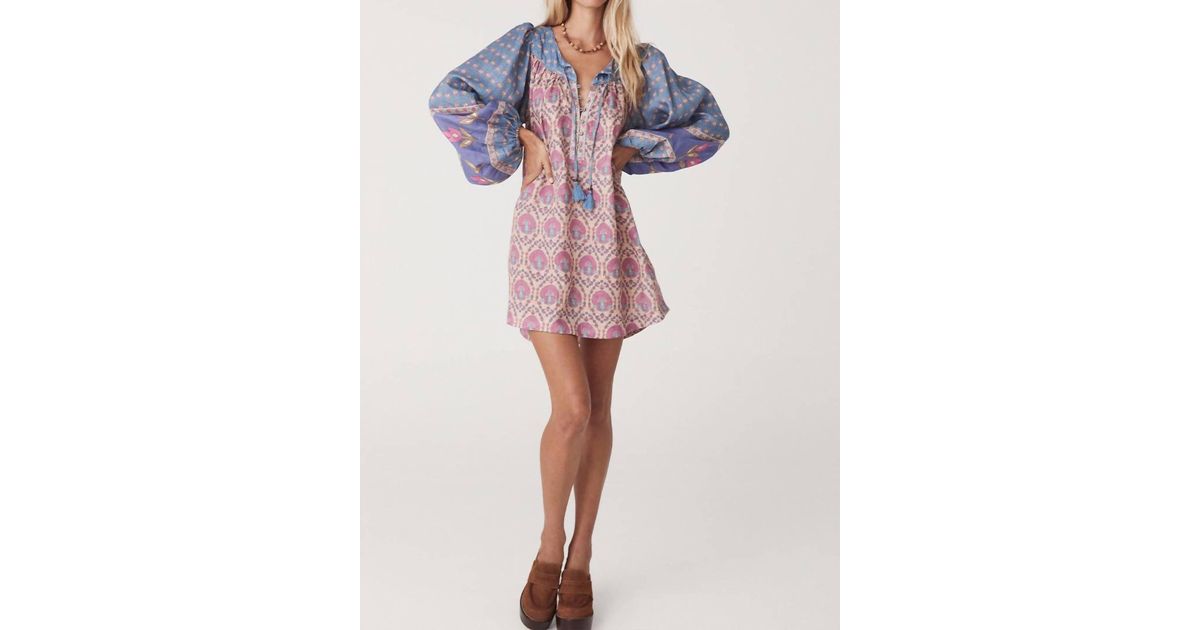 Spell Chateau Tunic Mini Dress in Pink | Lyst