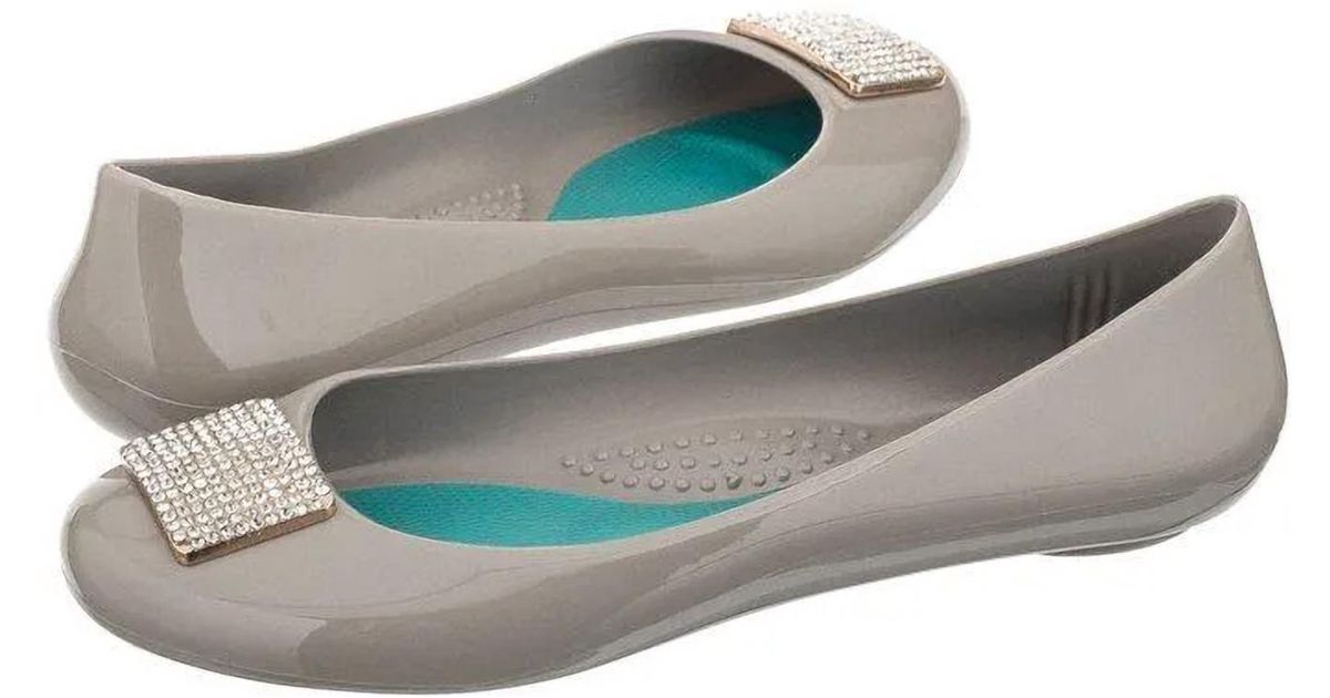 Oka-B Victoria Ballet Flat in Gray | Lyst