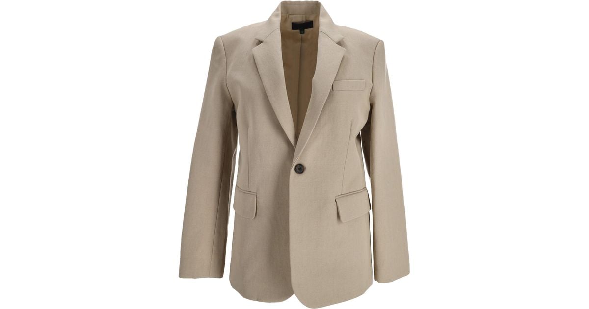Nili Lotan Francoise Oversized Jacket in Natural | Lyst