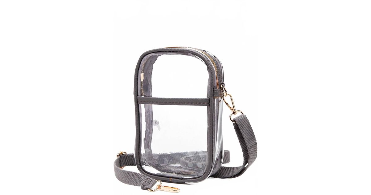 Queens Designs Clear Oval Crossbody Bag in White | Lyst