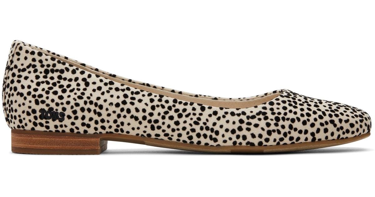 TOMS Briella Mini Cheetah Print Flat in Metallic | Lyst