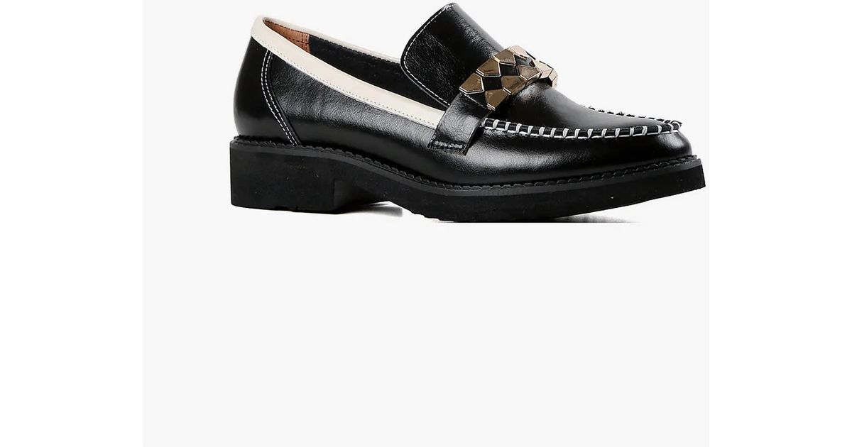 All Black Clip And Stitch Loafer in Black | Lyst