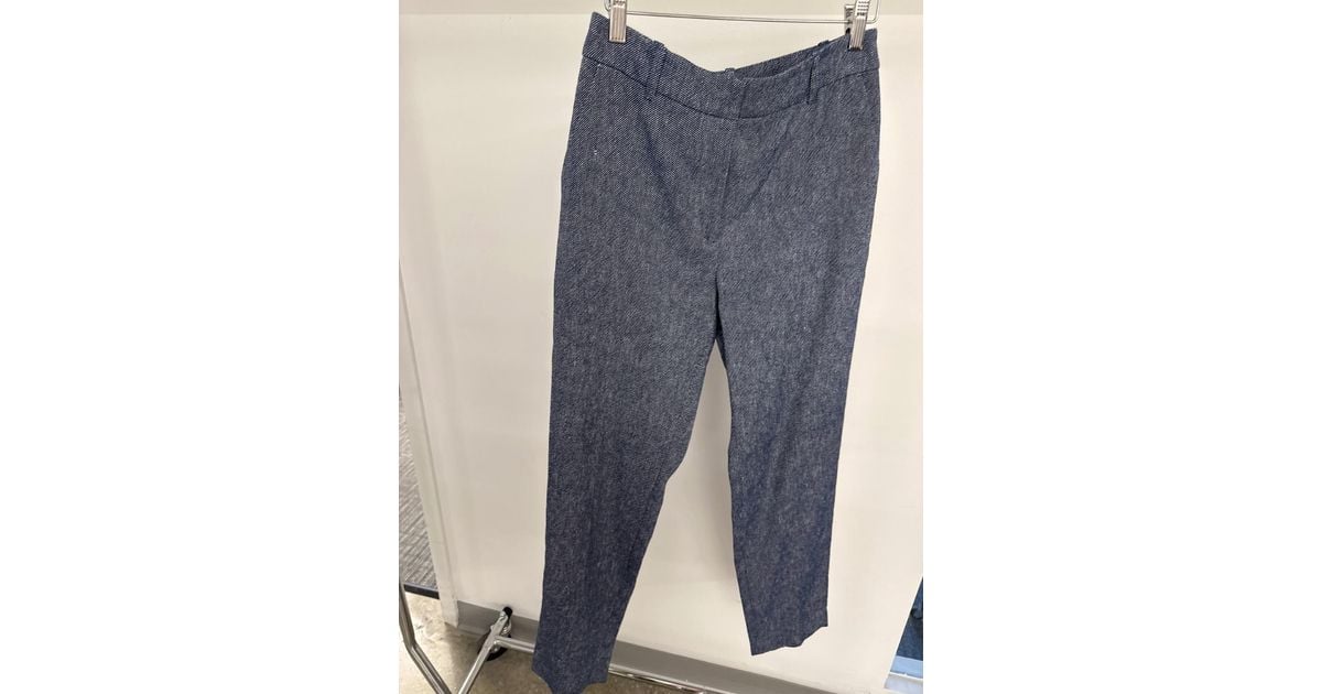 LK Bennett Grainy Trousers in Blue | Lyst