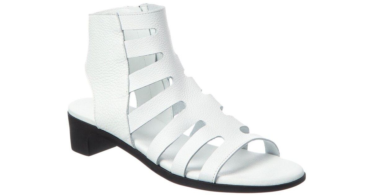 Arche Kisuro Leather Sandal in White | Lyst