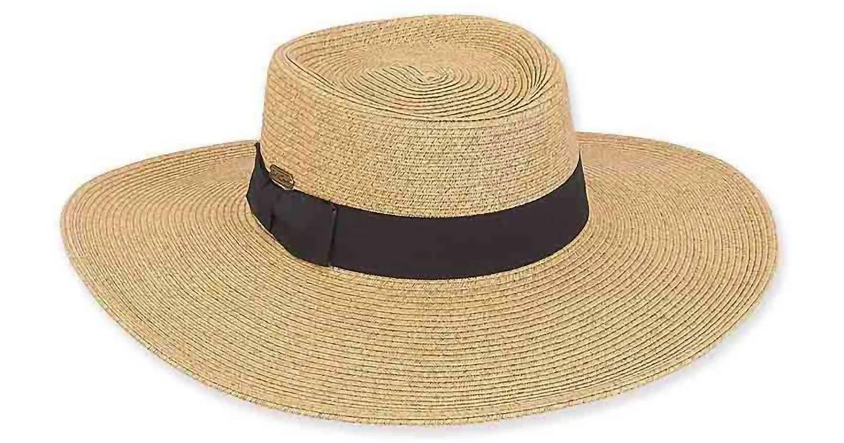 Sun 'n' Sand Chitre Flat Crown Hat With Upf 50 in Natural | Lyst