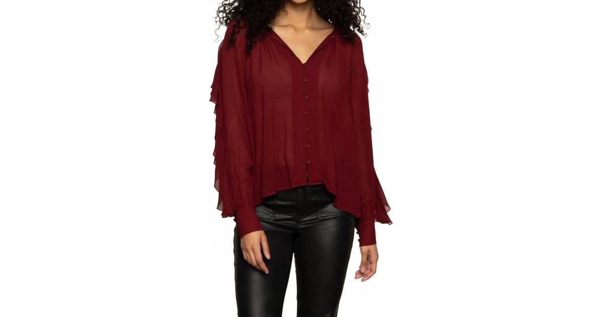 Sanctuary Harmony Blouse in Red | Lyst