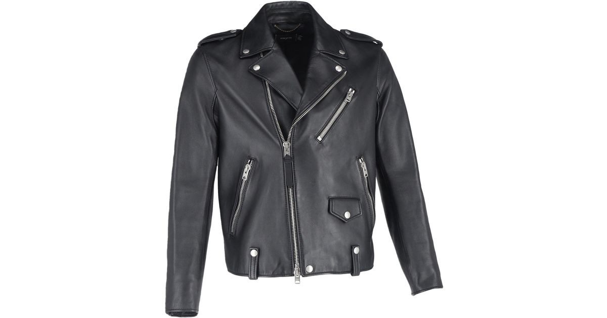 COACH 1941 Moto Jacket in Black for Men | Lyst