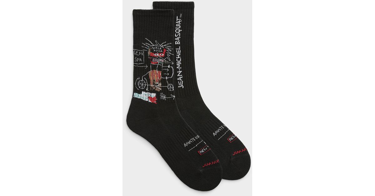 Jimmy Lion Basquiat Sock in Black for Men | Lyst