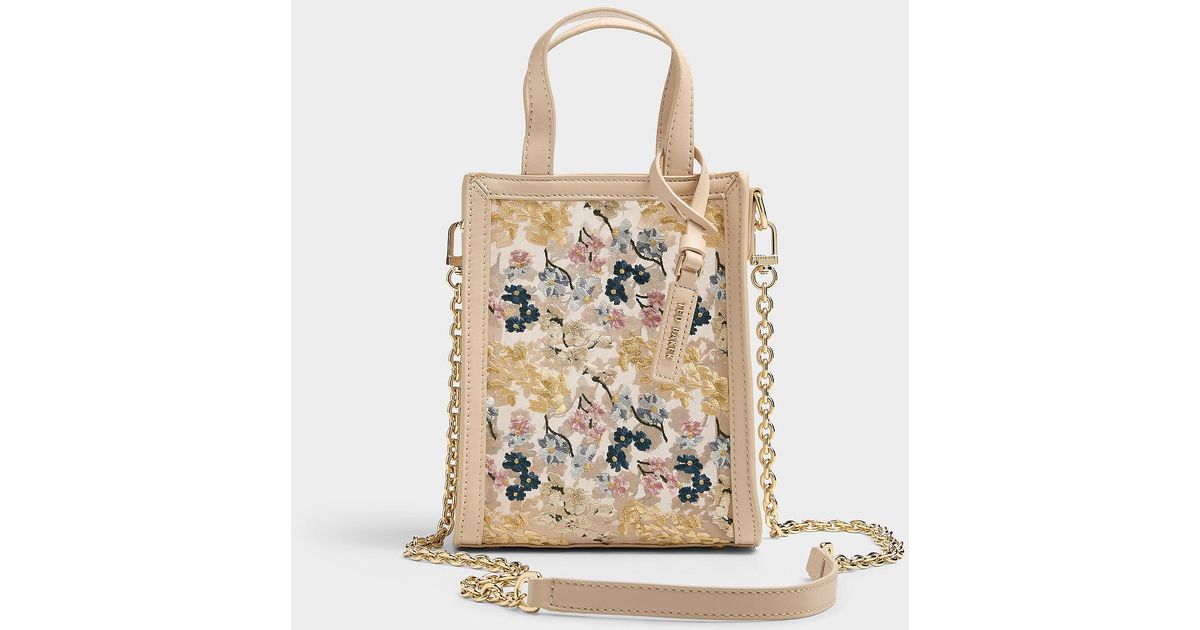 Ted Baker Emma June Small Embroidered in Natural | Lyst