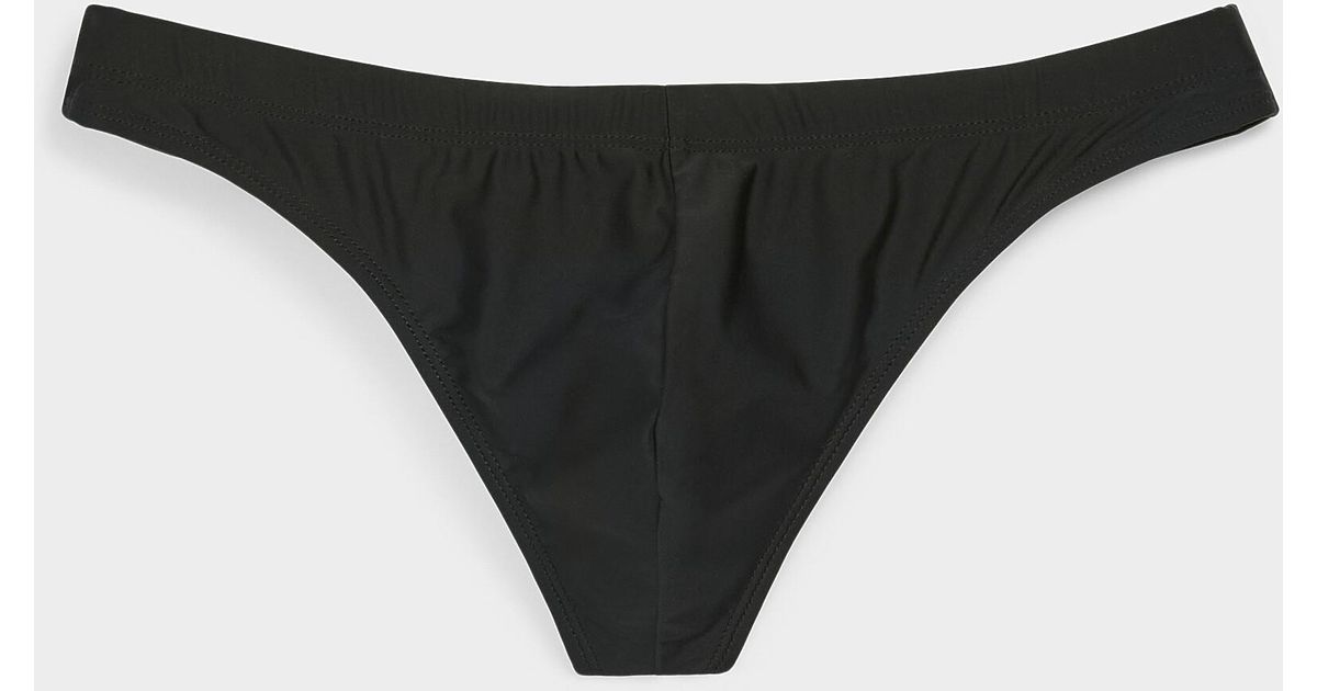 Coyote Jocks Logo Thong Swimsuit in Black for Men | Lyst Canada