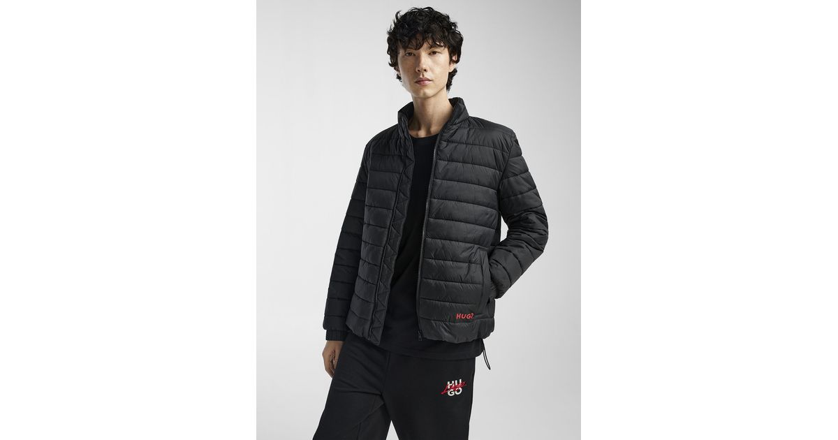 HUGO Brenti Puffer Jacket in Black for Men | Lyst