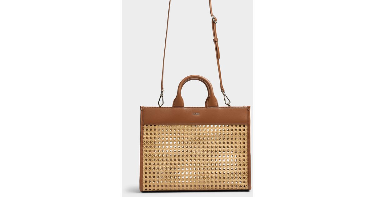 BOSS Sandy Cane Tote Bag in Natural | Lyst