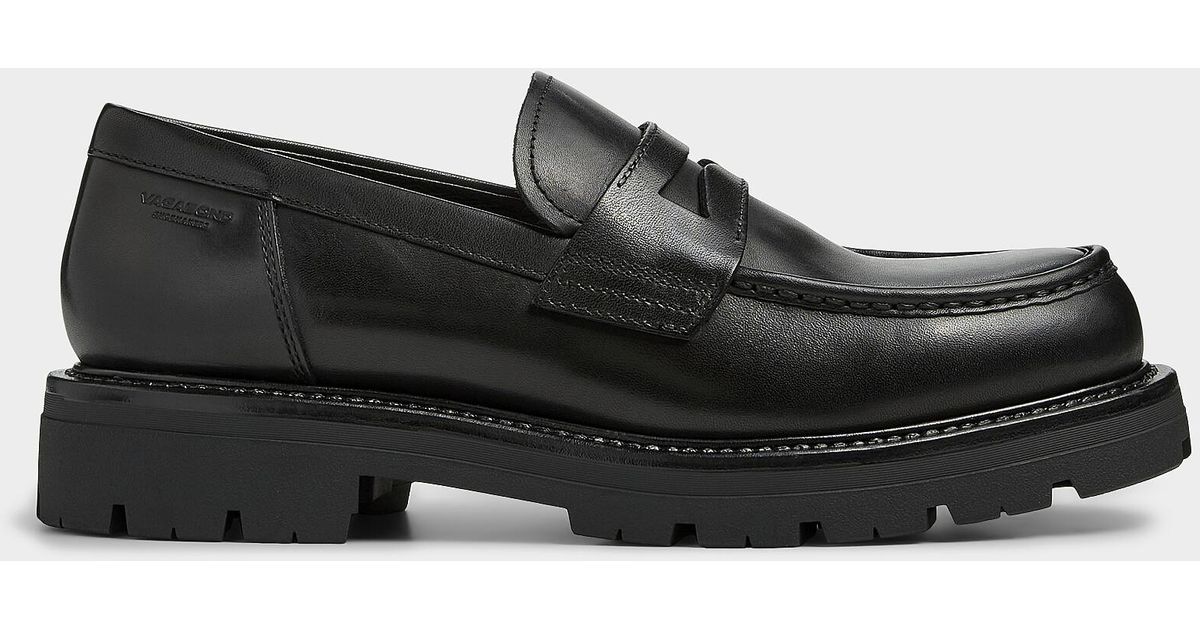 Vagabond Shoemakers Cameron Penny Loafers Men in Black for Men | Lyst