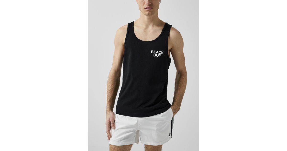Ron Dorff Beach Boy Organic Cotton Cami in Black for Men | Lyst