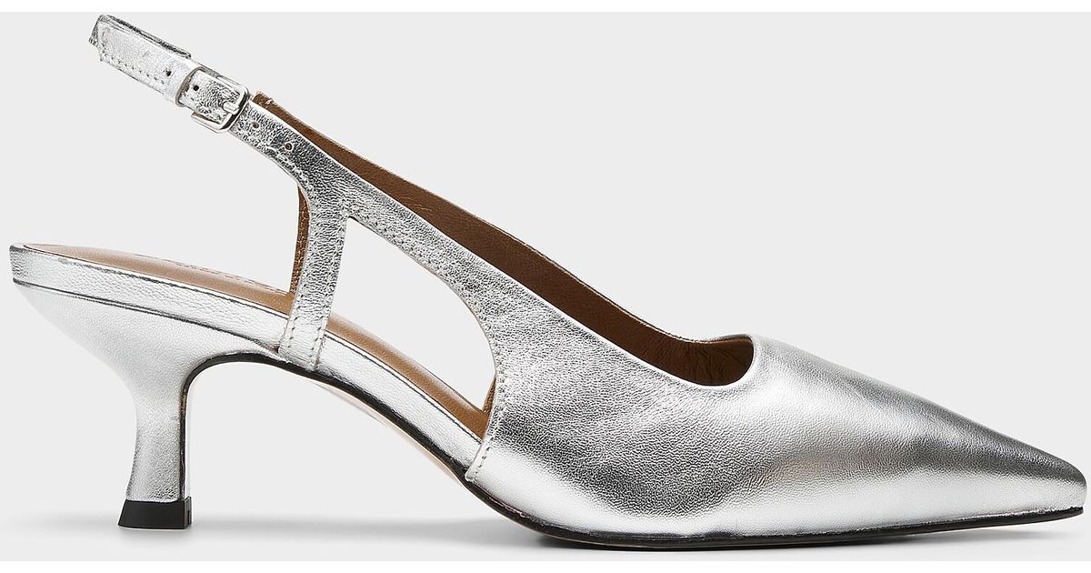 Simon's Silver Pointed in White | Lyst
