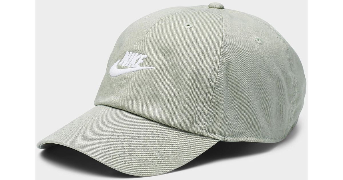 Nike Washed Club Cap in Gray for Men | Lyst