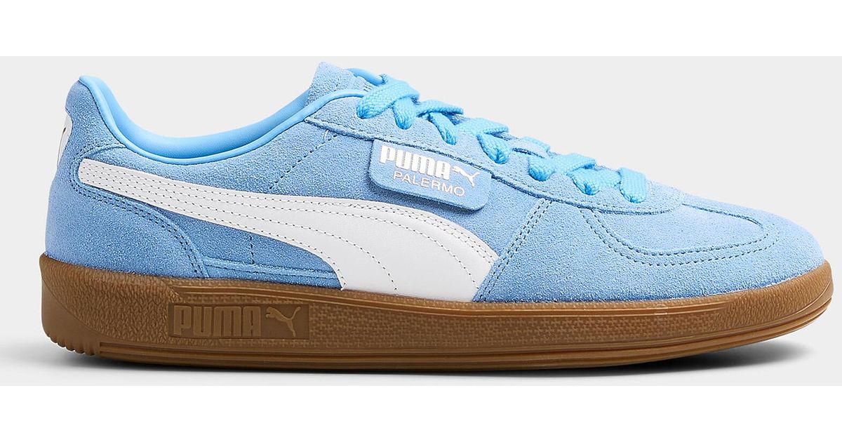 PUMA Sky Blue Palermo Sneakers Men for Men | Lyst