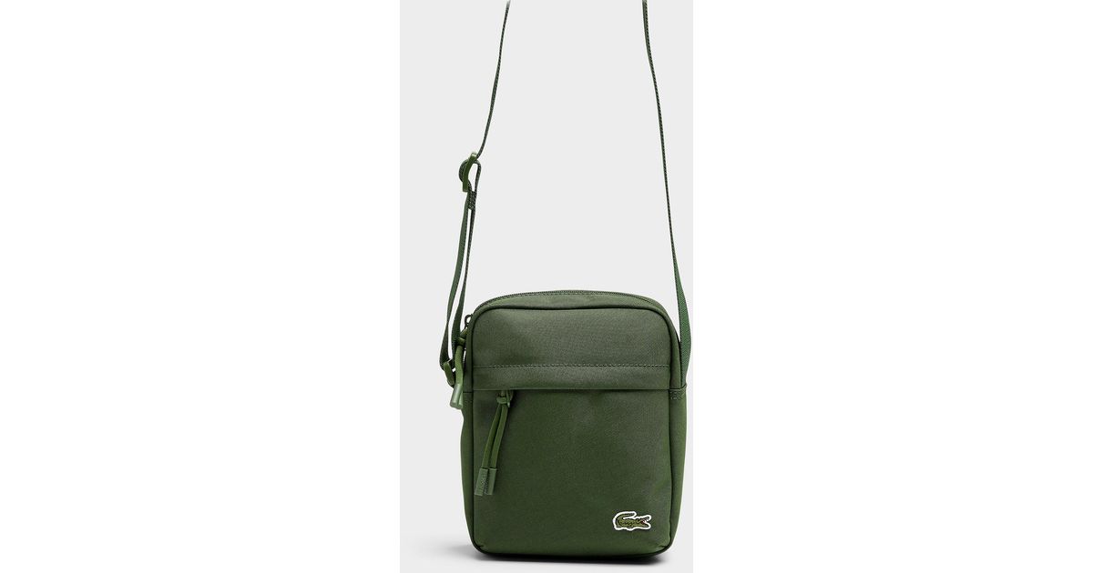 Lacoste Logo Vertical Camera Bag in Green for Men | Lyst
