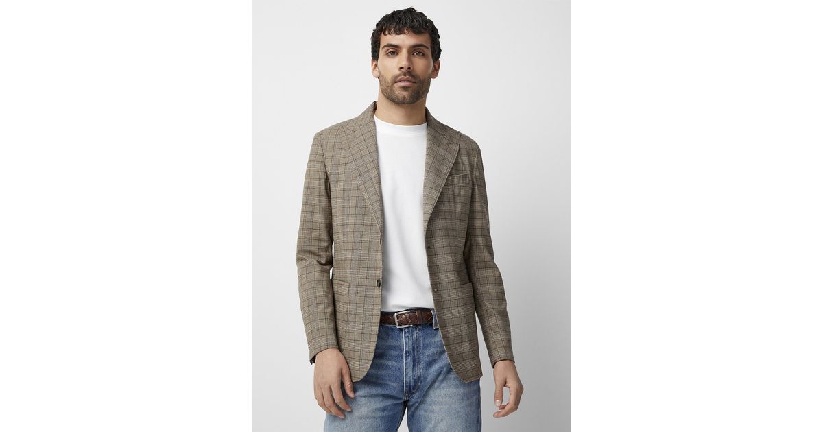 Imperial Heritage Check Jacket in Brown for Men | Lyst