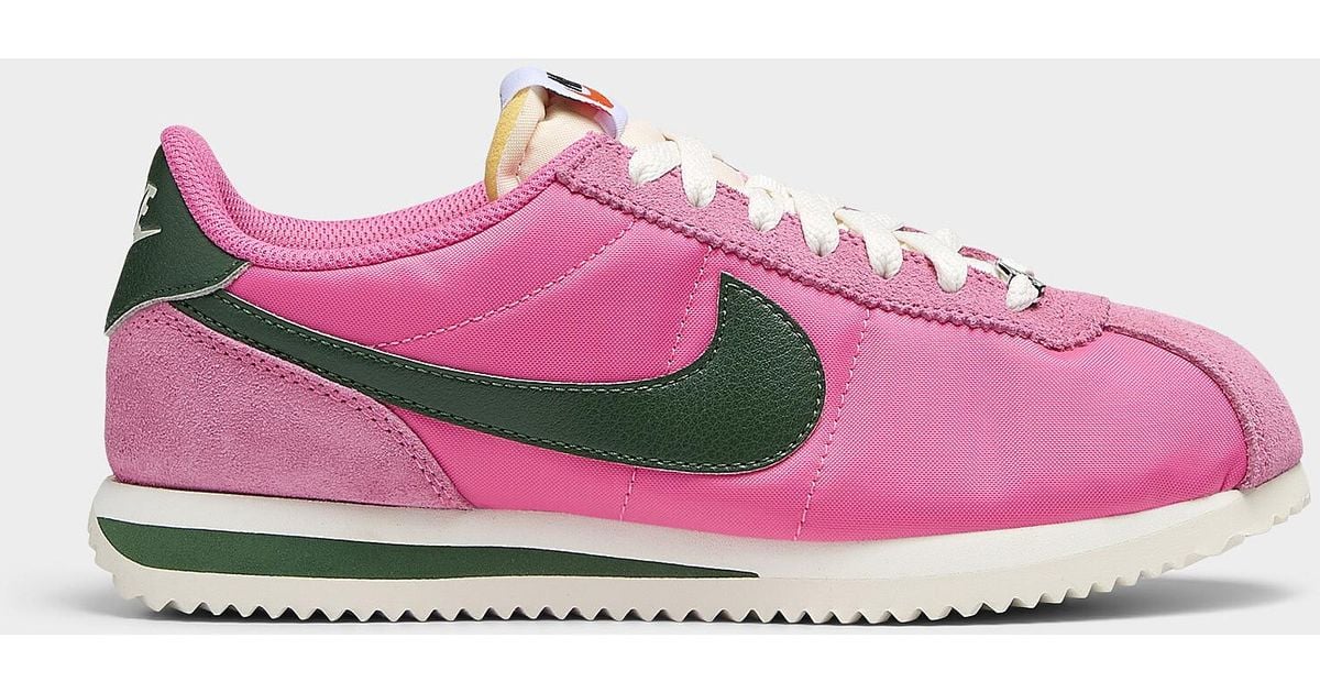 Nike Green And Pink Cortez Sneaker Women | Lyst