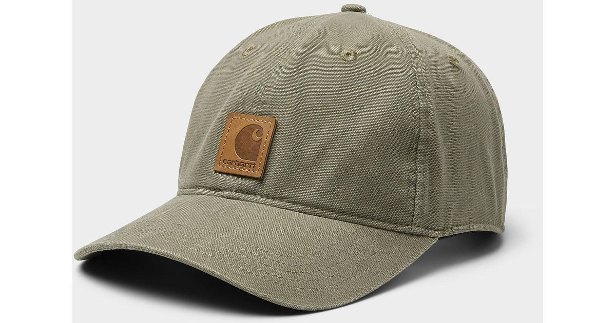 Carhartt Logo Emblem Cap in Green | Lyst