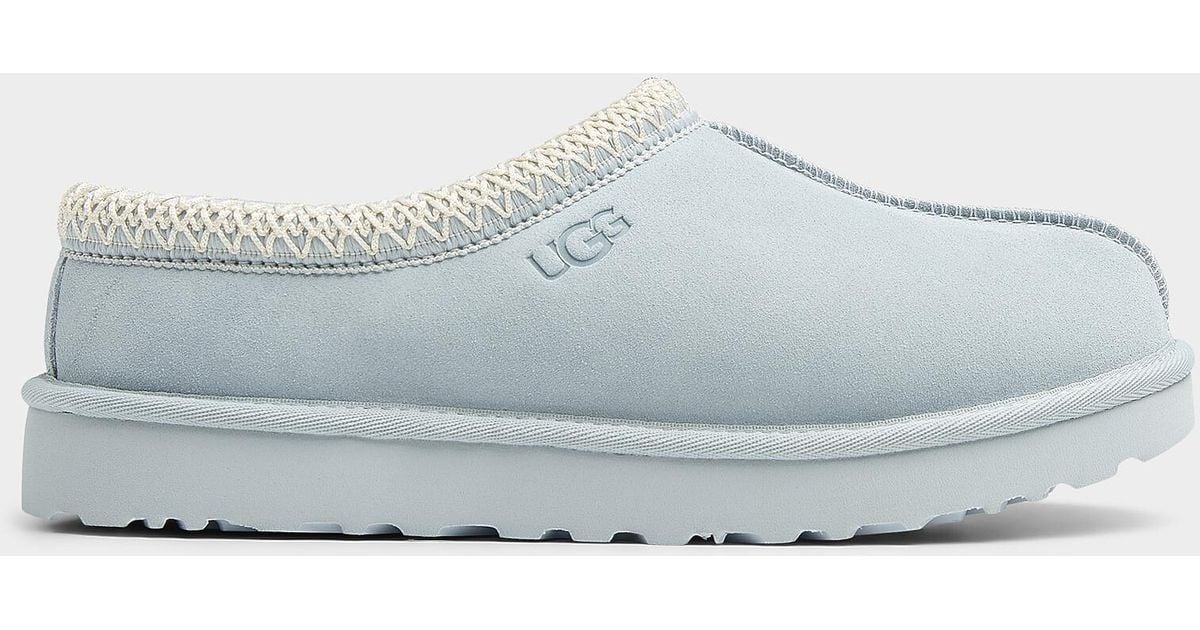 UGG Tasman Powder Blue Mule Slippers in Gray | Lyst