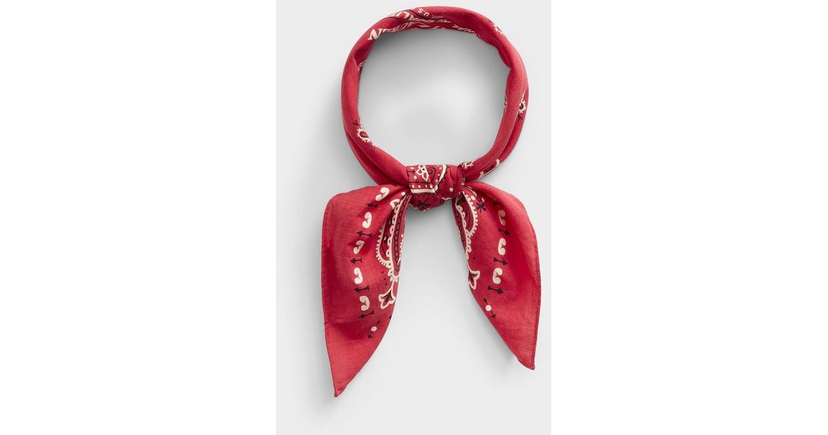 Polo Ralph Lauren Retro Logo Bandana in Red for Men | Lyst