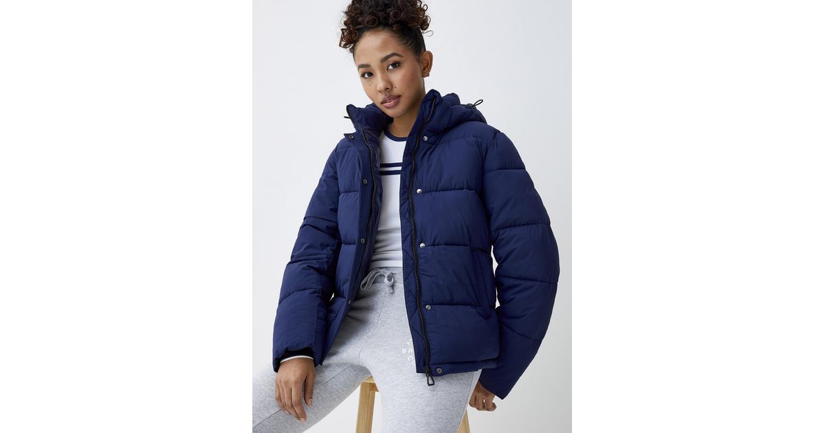 ONLY Premium Puffer Jacket in Blue | Lyst