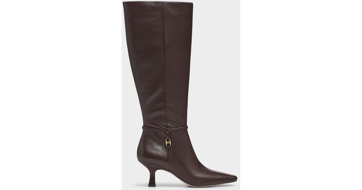 COACH Raquel Tall Boots Women in Brown | Lyst