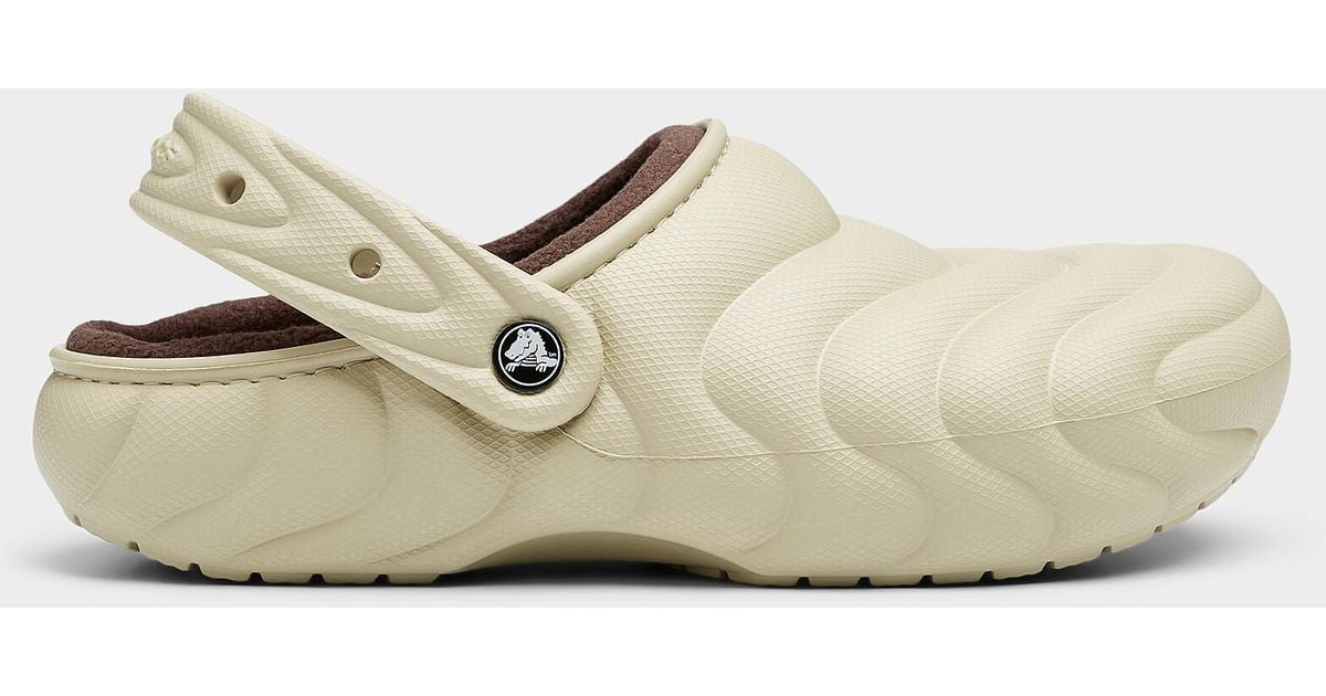 Crocs™ Classic Overpuff Lined Clog Men in Natural for Men | Lyst