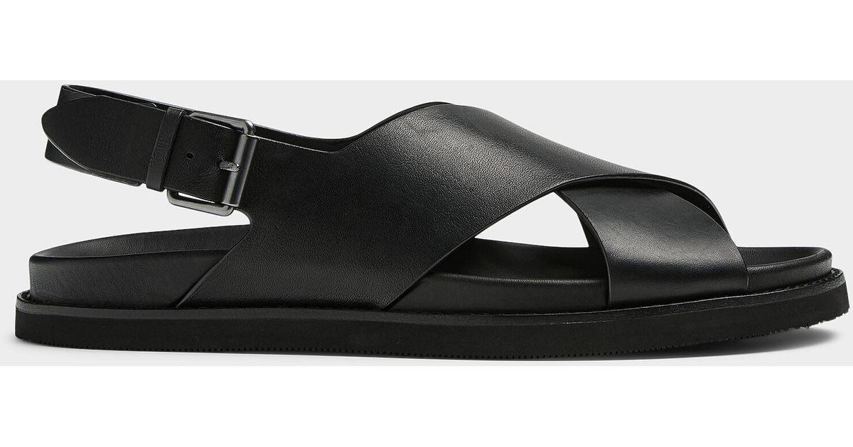 Polo Ralph Lauren Zane Black Leather Cross for Men | Lyst