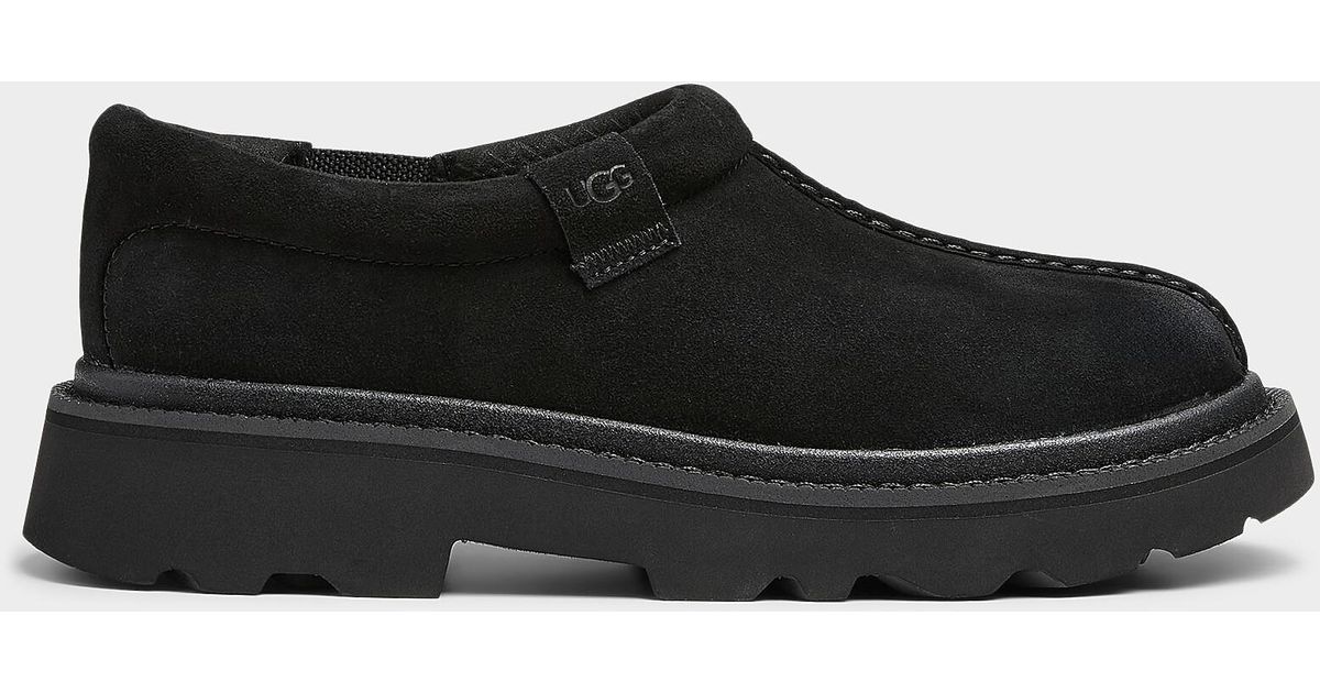 UGG Tasman Lug Slippers Men in Black for Men | Lyst