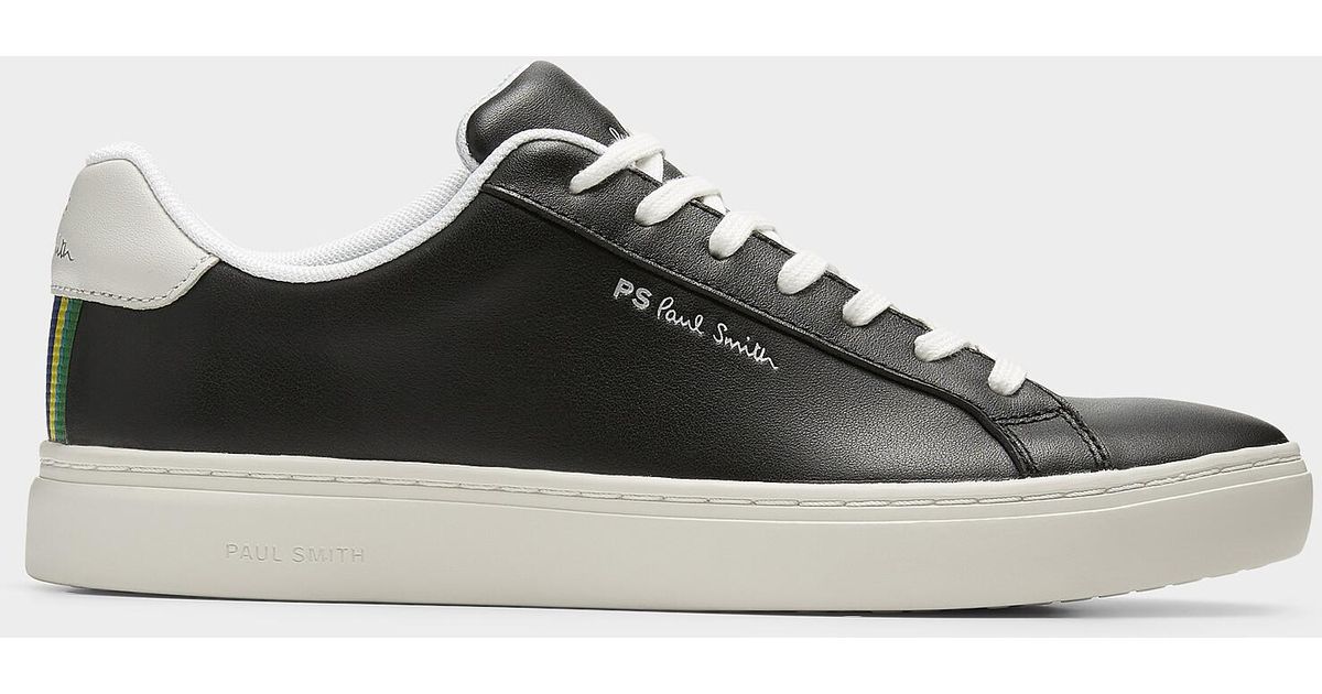 Paul Smith Rex Black Leather Sneakers Men for Men | Lyst