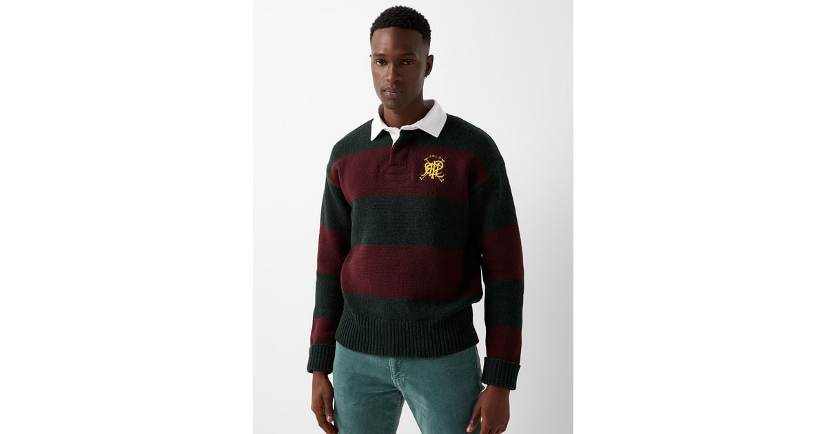 Polo Ralph Lauren Wool Knit Rugby Polo for Men | Lyst