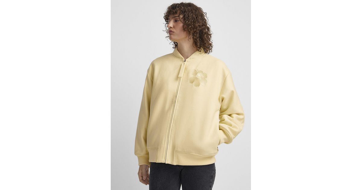 Marimekko Monumentti Pure Wool Bomber Jacket in Natural | Lyst